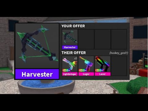 Mm2 Trading Montage 5 Harvester Youtube