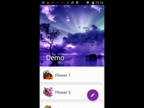 Android Collapsing Toolbar Application Demo Youtube