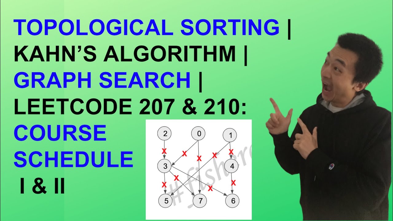Leetcode 207 210 Course Schedule I Ii Topological Sort Kahn S
