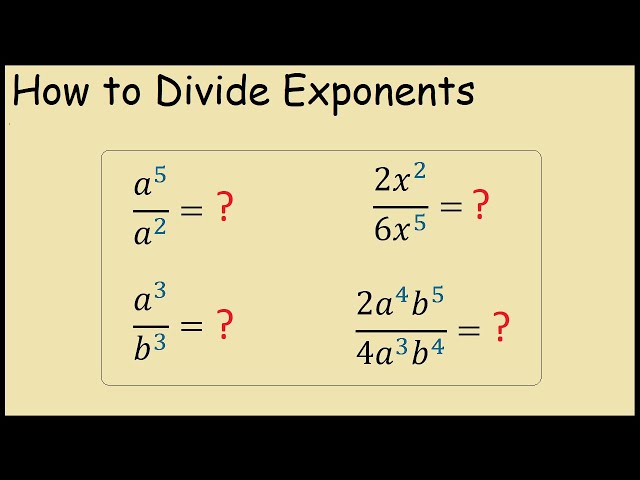 Dividing Exponents Dividing Monomials Rules Examples And Faqs