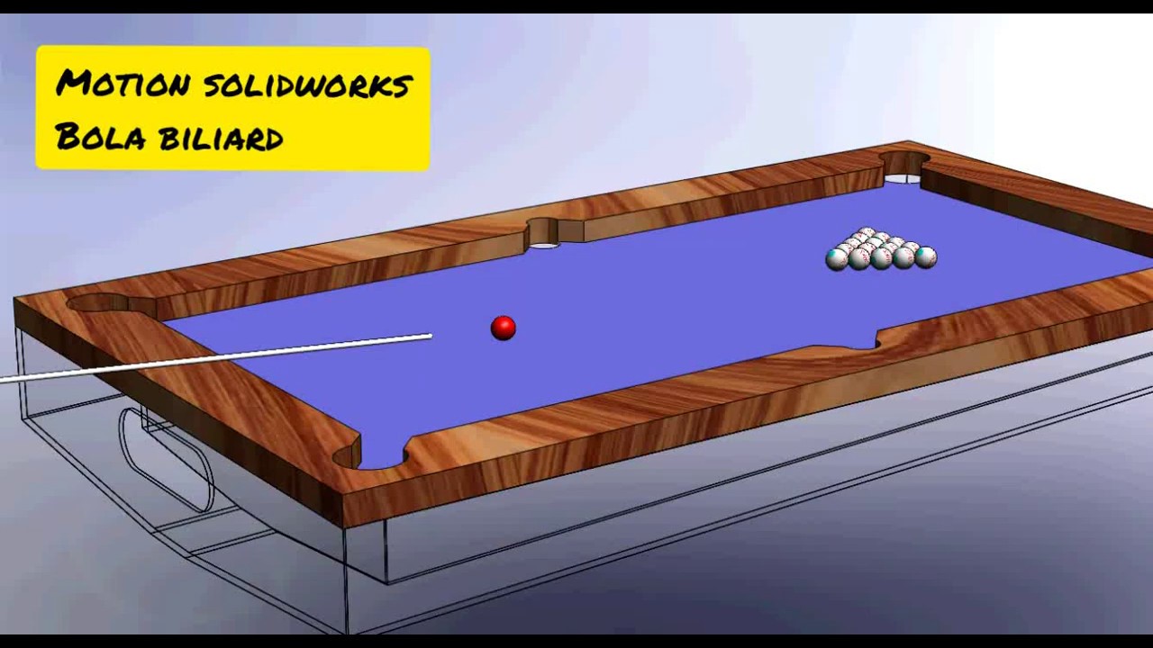 Tutorial Solidworks Motion Billiard Youtube