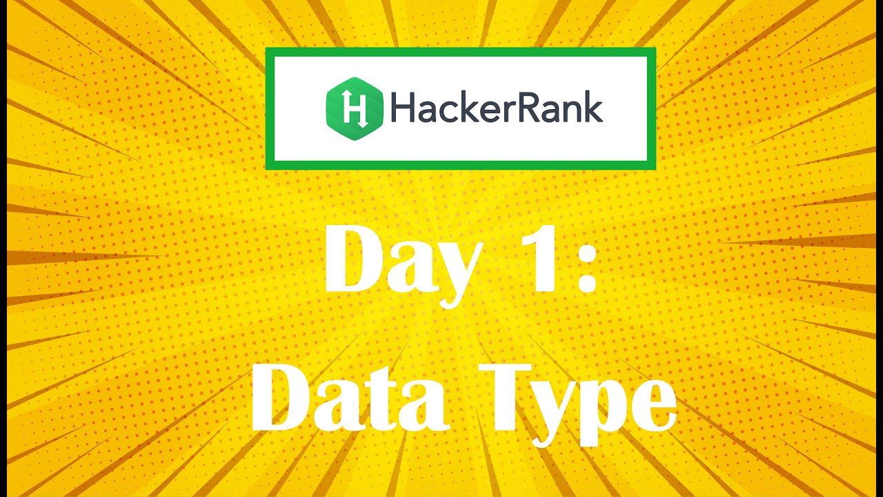 Hackerrank Day 1 Data Types Java Youtube