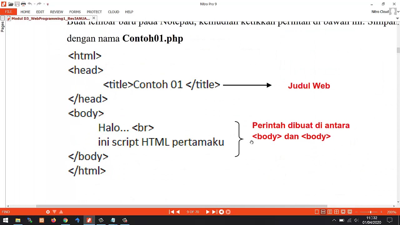 Pertemuan 2 Web Programming 1 Part1 Youtube