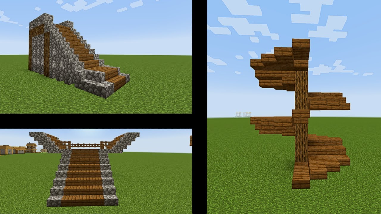 How To Build A Curved Staircase In Minecraft At Steven Broadnax Blog