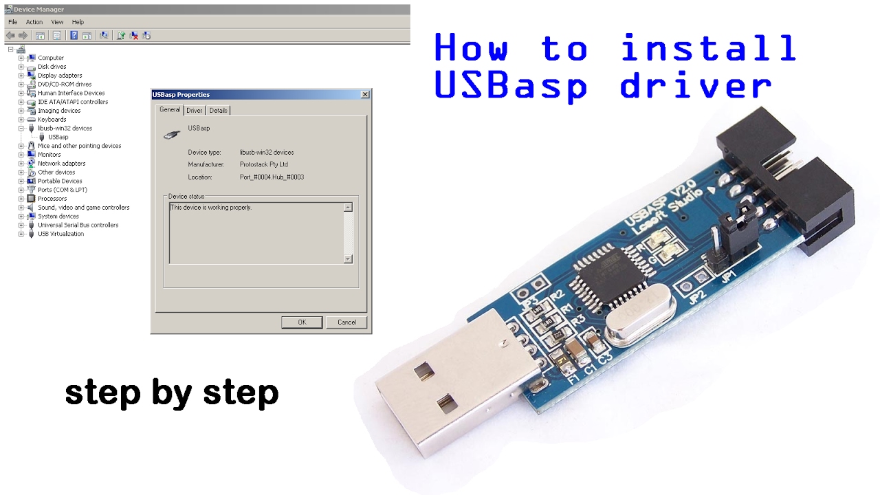 How To Install Usbasp Driver Youtube
