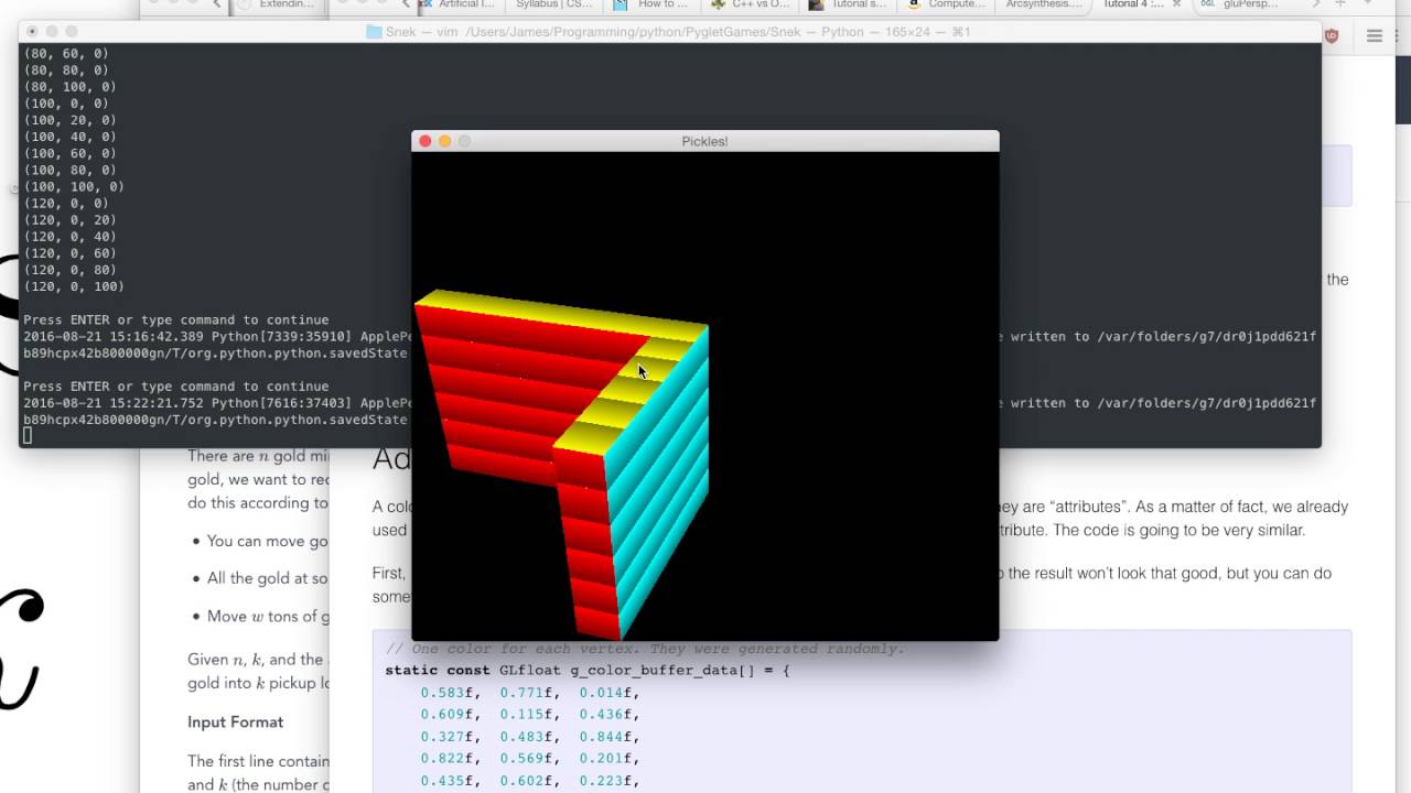 Opengl Pyglet Youtube