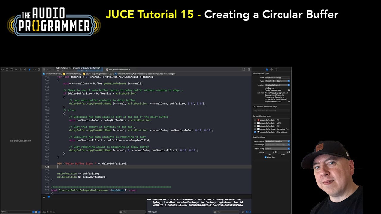 Juce Tutorial 15 Creating A Circular Buffer Youtube