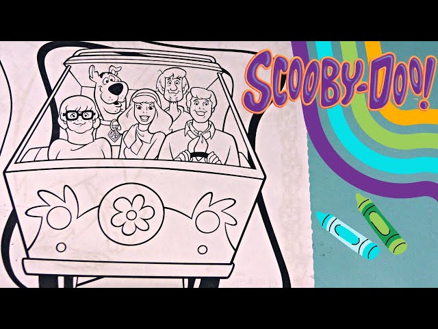 Scooby Doo Gang Coloring Pages Coloring Sheet For Kids Coloring