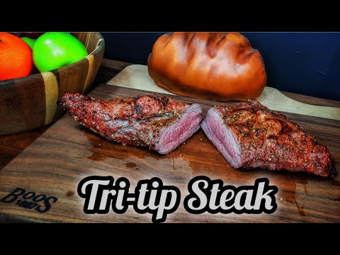 Tri Tip Steak Reverse Seared Youtube