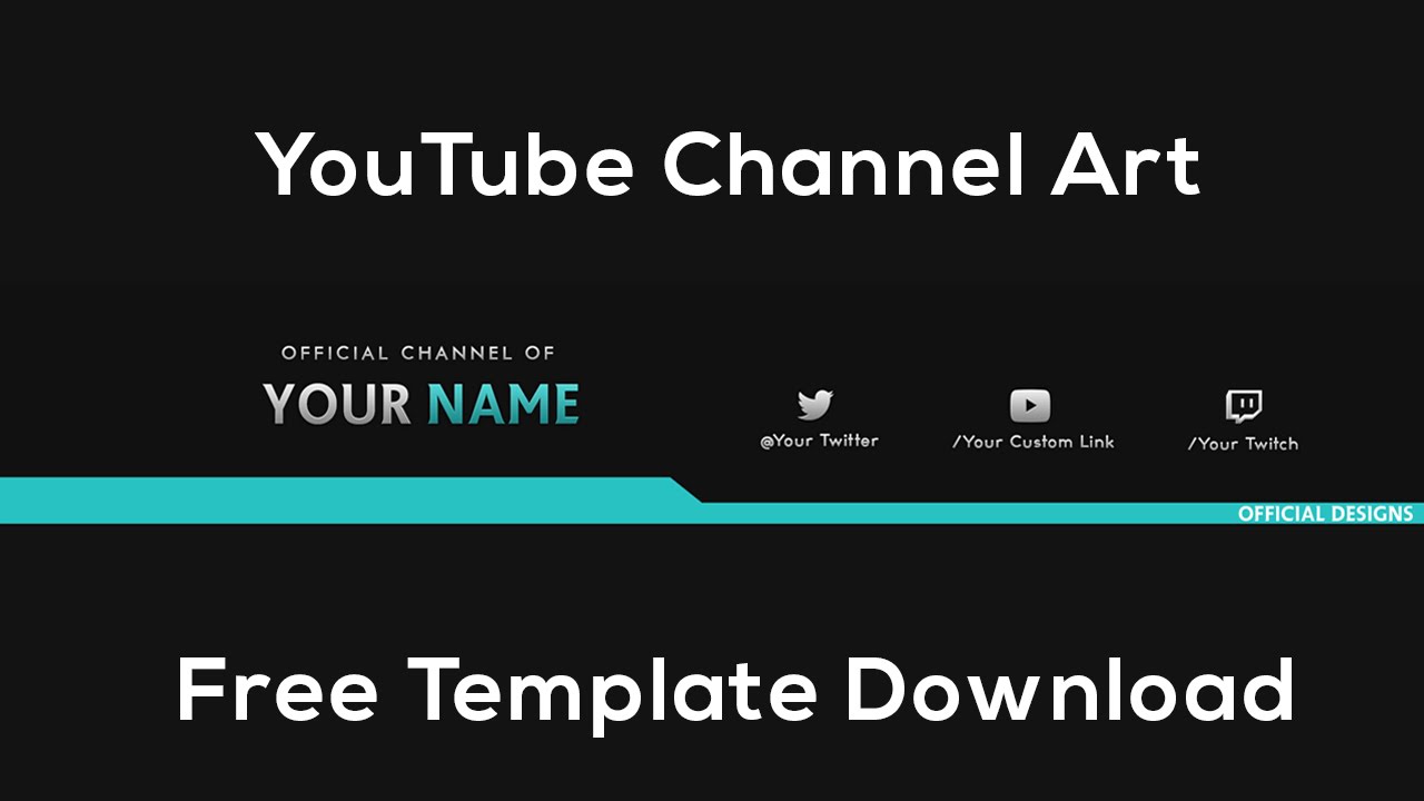 Youtube Channel Art Free Template Download Photoshop Cs6 Youtube