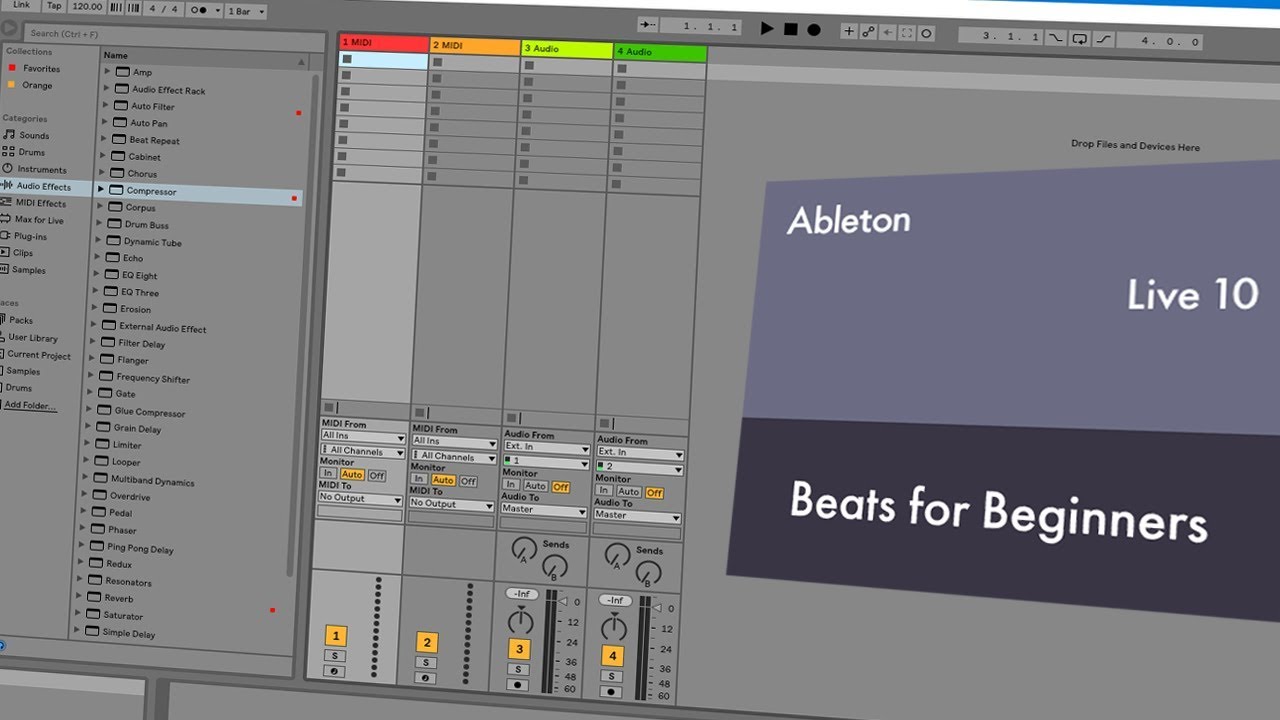 Ableton Live 10 Beat Basics Youtube