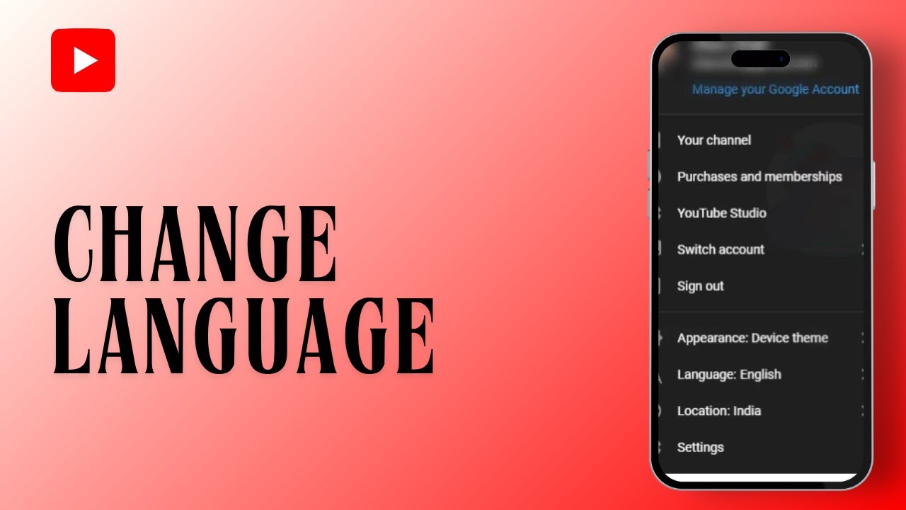 How To Change Youtube Language On Mobile Youtube