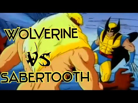 Wolverine Vs Sabretooth X Men 90s Cartoon Youtube