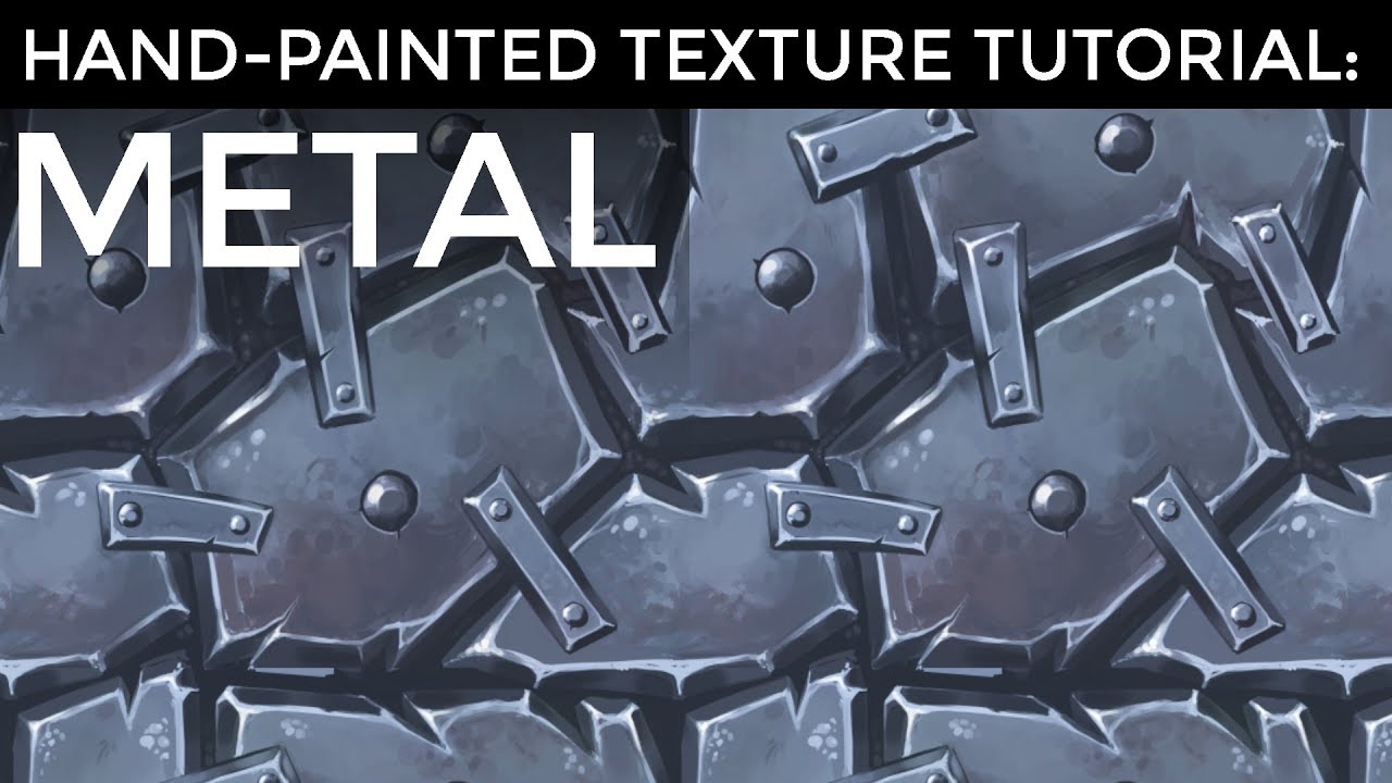 Hand Painted Texture Tutorial Metal Youtube