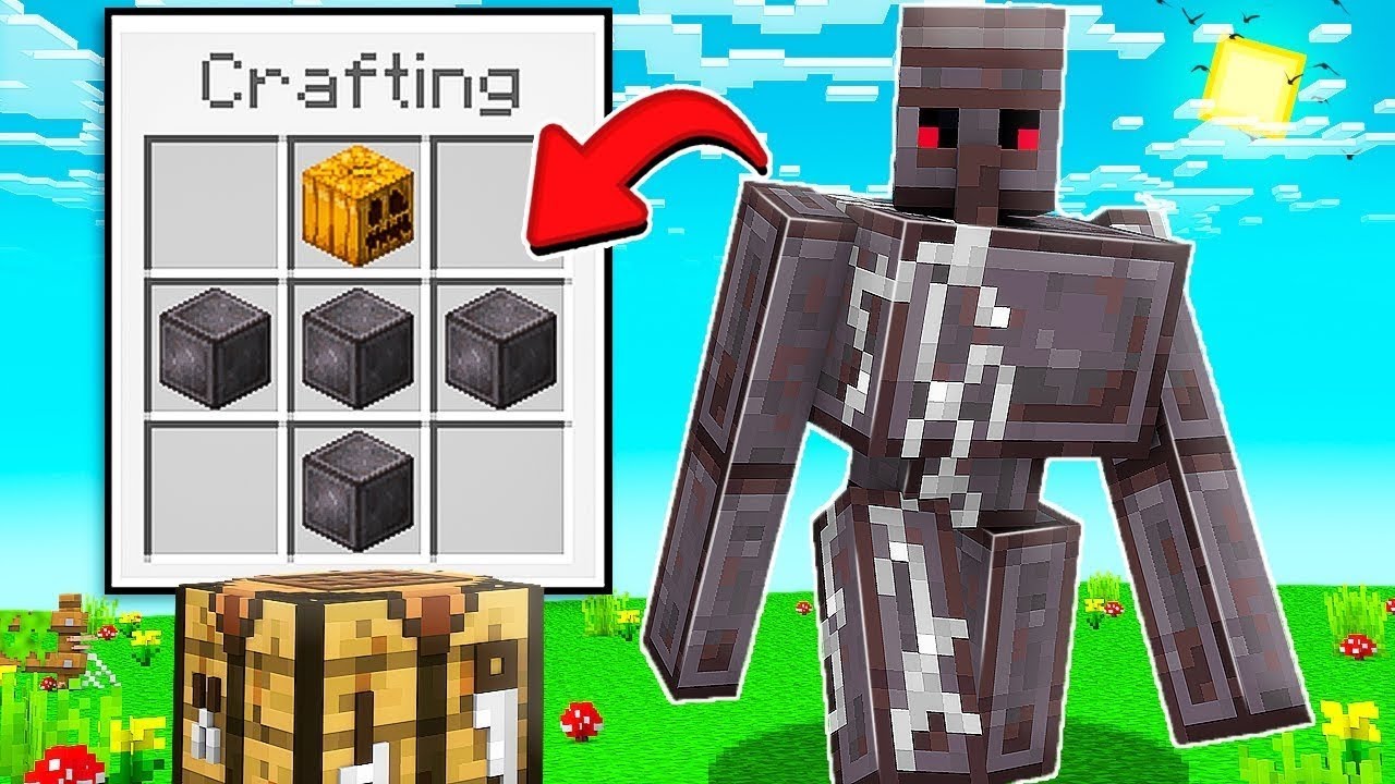 Crafting New Golem For Minecraft Every Block Minecraft Tiktok Hack