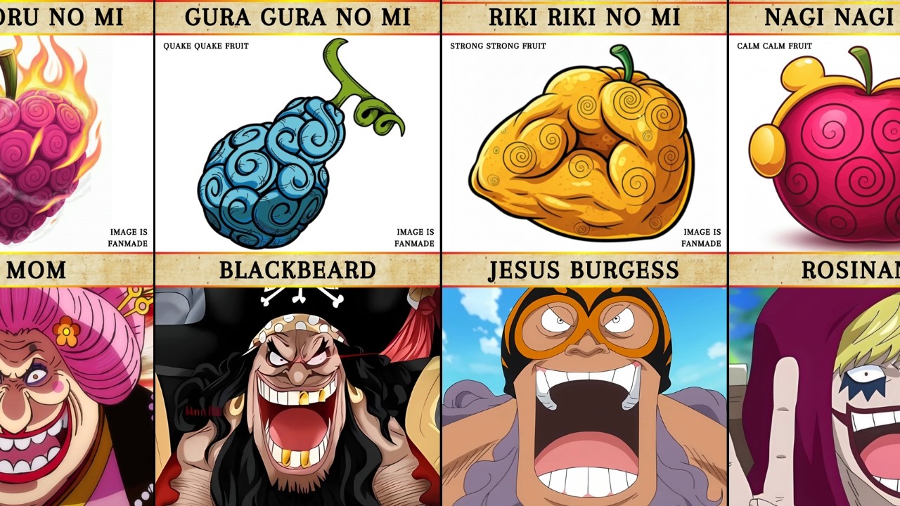 All Devil Fruit Users In One Piece Part 1 Paramecia Youtube