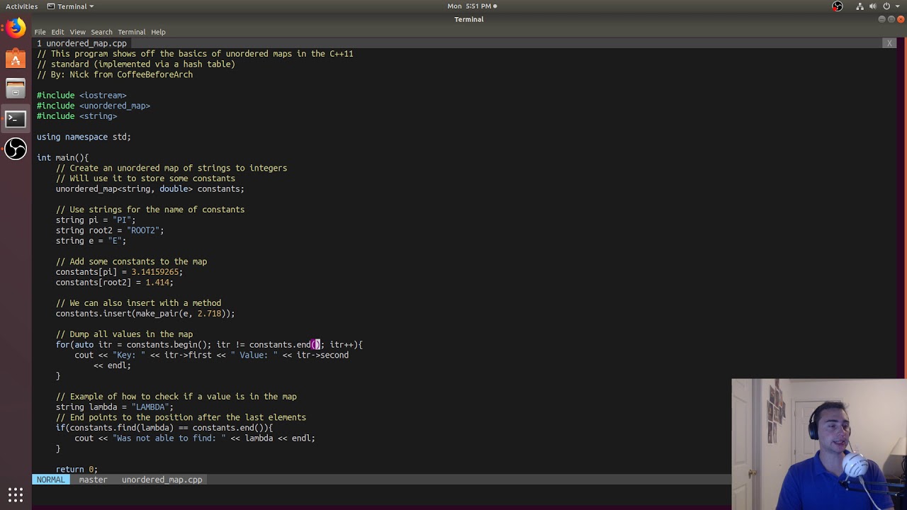 C Crash Course Unordered Maps Youtube