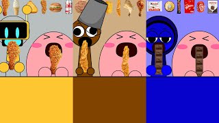 Kirby Vs Clukr Incredibox Sprunki Silver Emoticon Food Mukbang Kirby