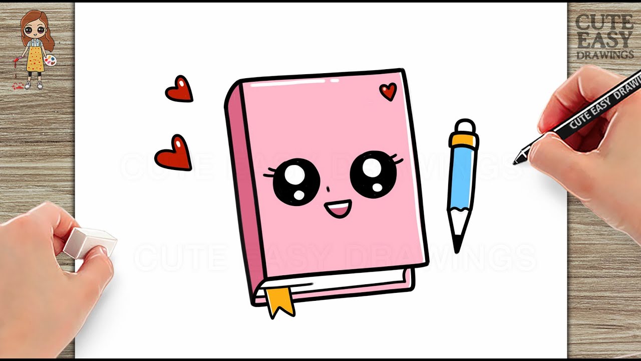 How To Draw Cute Kawaii Book