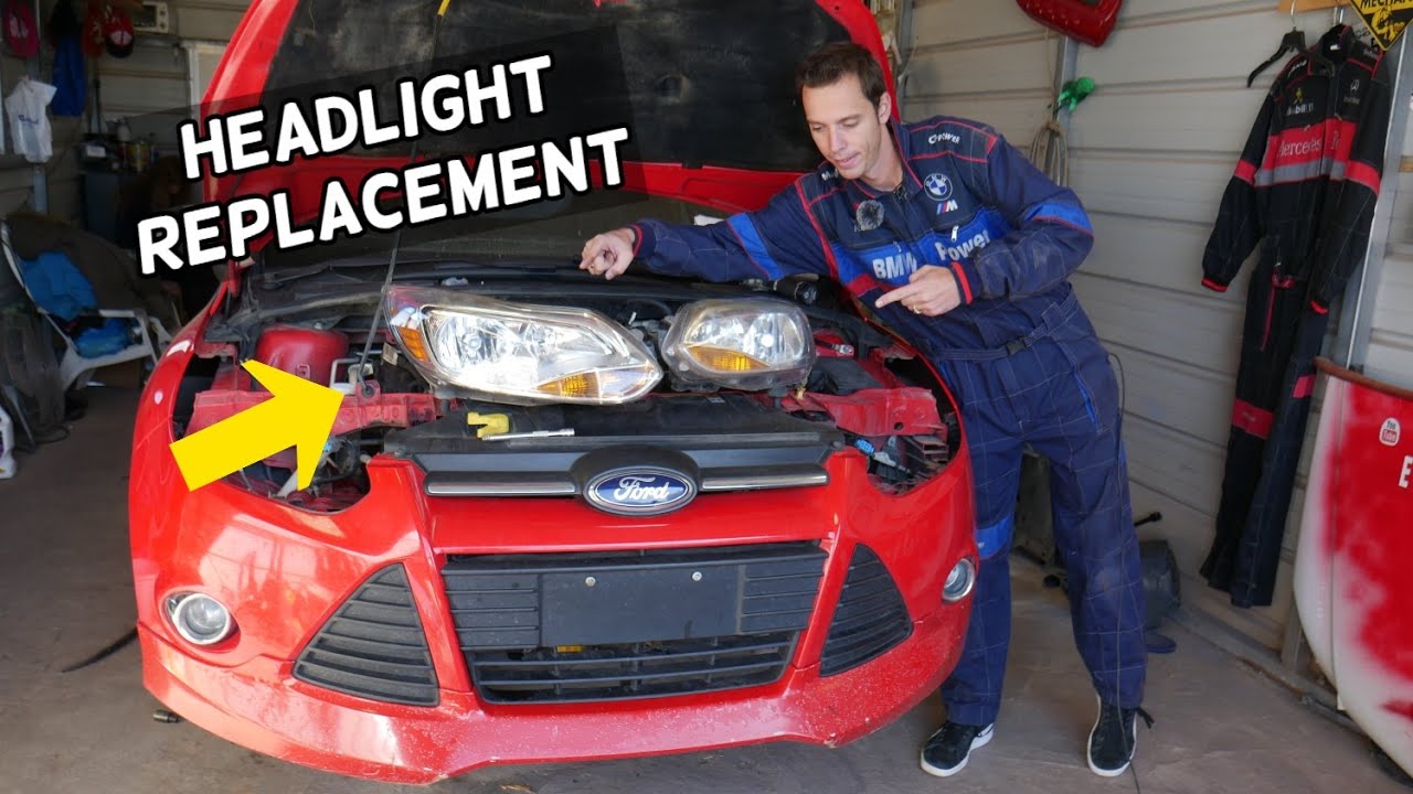 Ford Focus Mk3 Headlight Replacement Removal Youtube