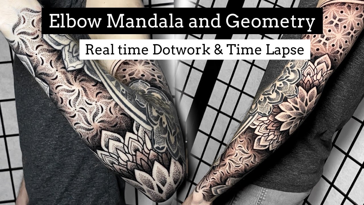 Elbow Mandala Real Time Dotwork And Time Lapse Geometric Tattoo