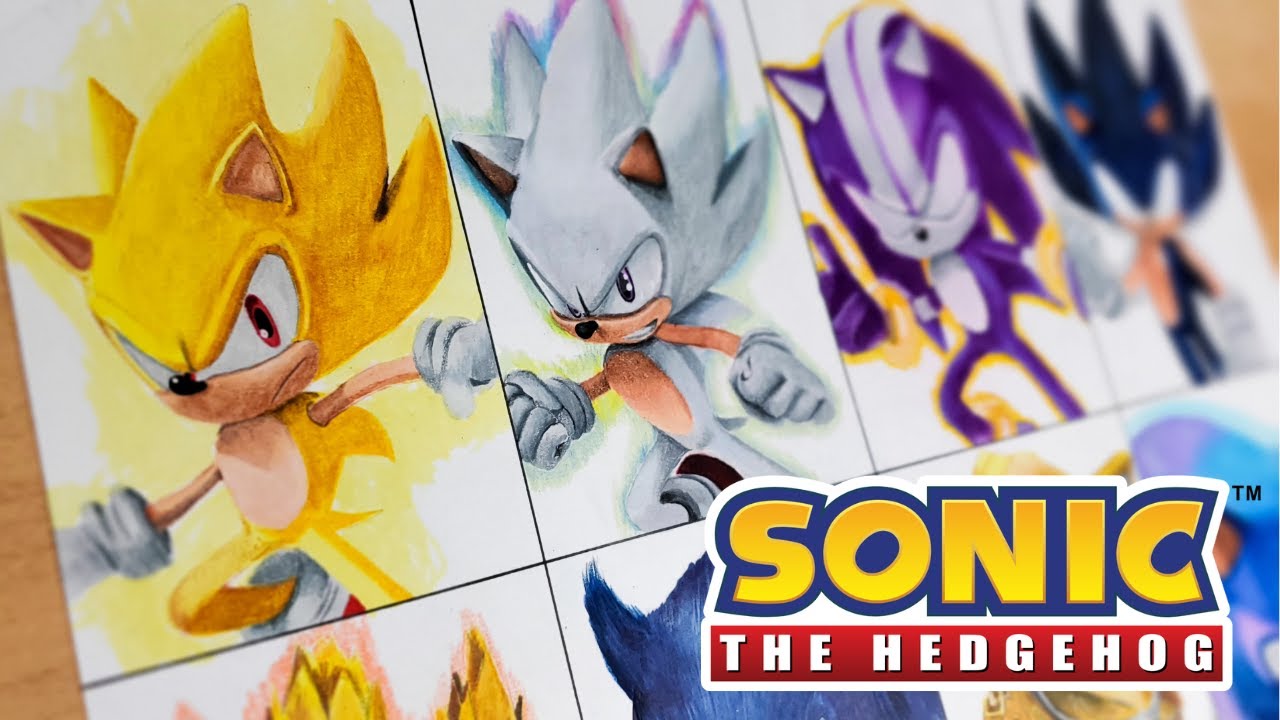 Drawing Sonic Transformations Sonic The Hedgehog Youtube