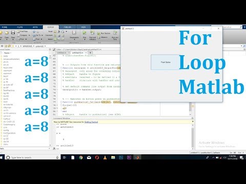 How To Use For Loop In Matlab For Loop Tutorial In Matlab Youtube