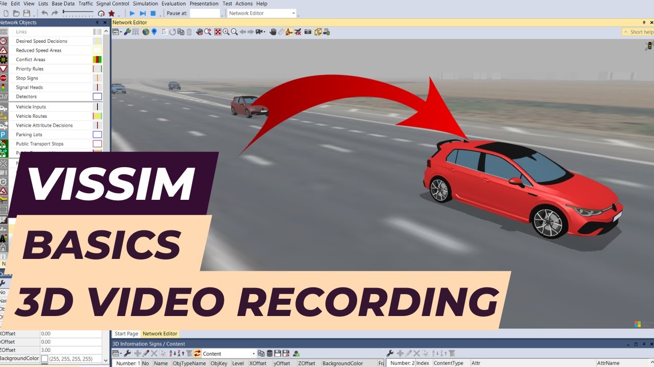 Vissim Tutorial How To Record 3d Videos Youtube