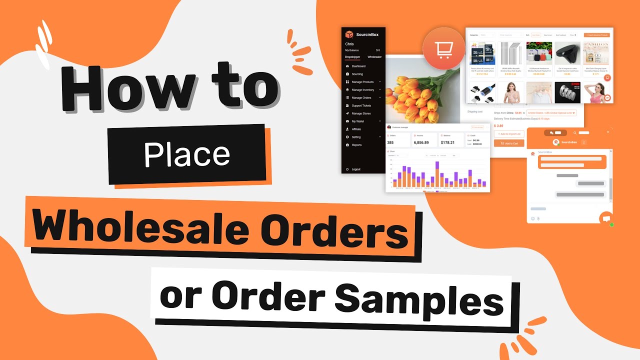How To Place Wholesale Orders Order Samples On Sourcinbox App Youtube