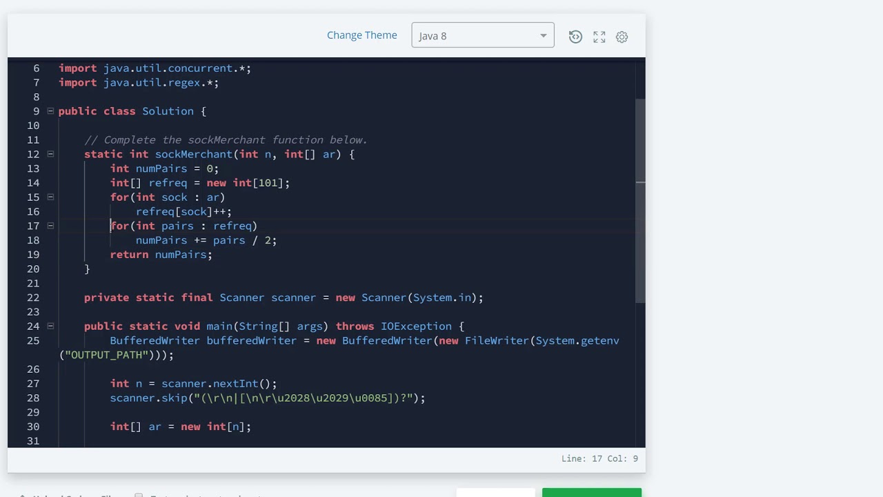 Sock Merchant Hackerrank Java Youtube