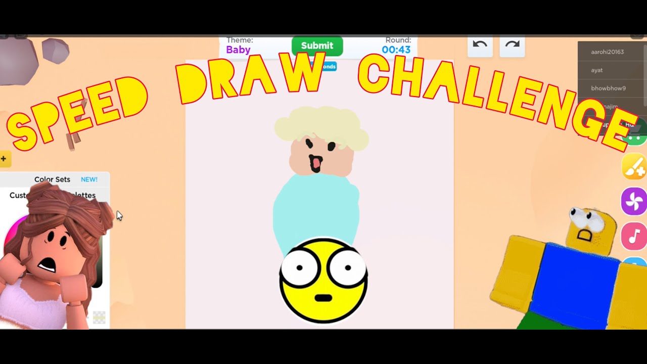 Roblox Speed Draw Challenge Part 2 ёяшб How Will I Do ёялг Youtube