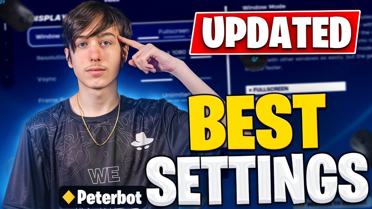 New Peterbot Fortnite Settings Setup In Chapter 5 Season 4 Fncs