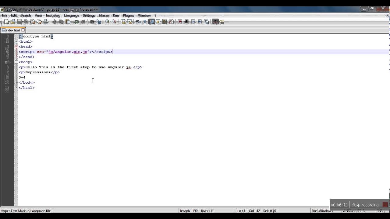 Angular Js Example Begining Part 1 Youtube