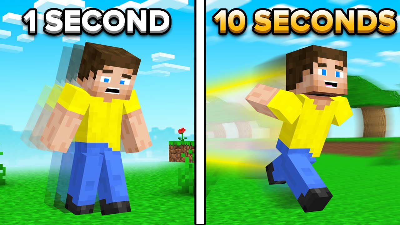 Minecraft But Speed Changes Every 10 Seconds Youtube