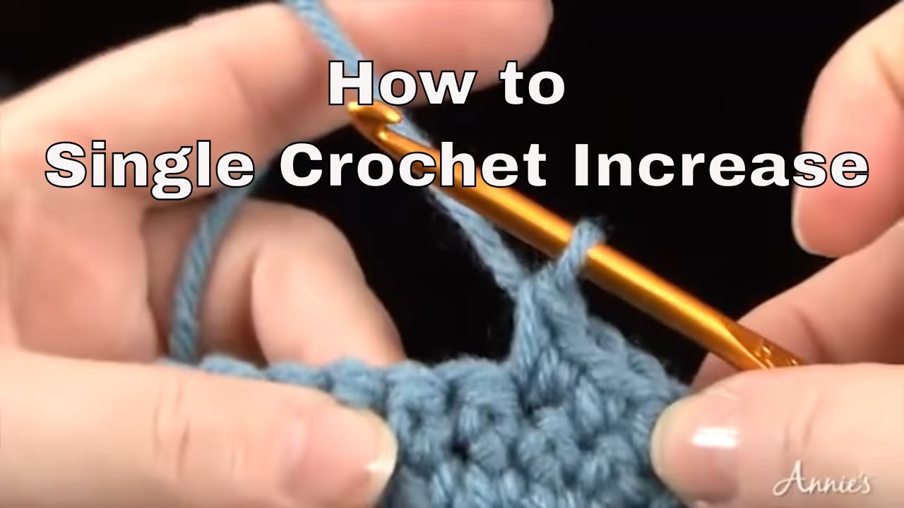 How To Single Crochet Increase An Annie S Tutorial Youtube