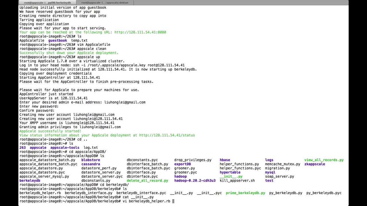 Appscale With Berkeley Db Youtube