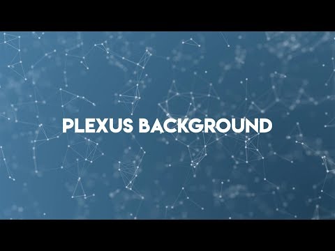 Abstract Plexus Background After Effects Tutorial Template