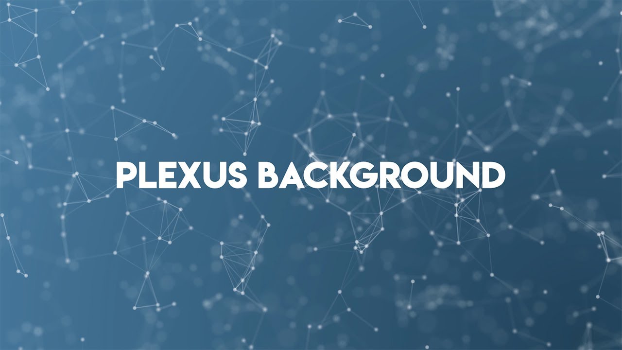 Abstract Plexus Background After Effects Tutorial Template