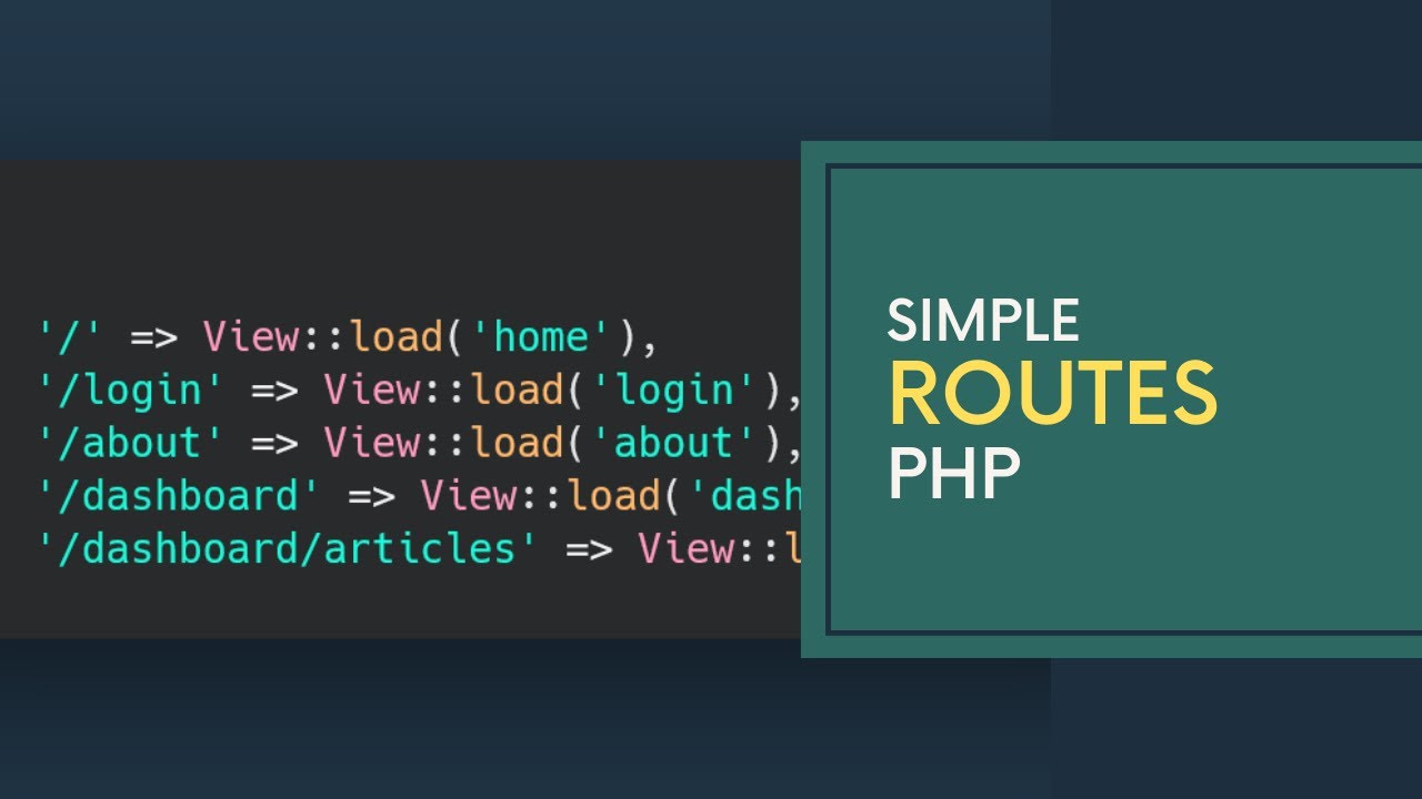 2 Make Routes Using Php Youtube