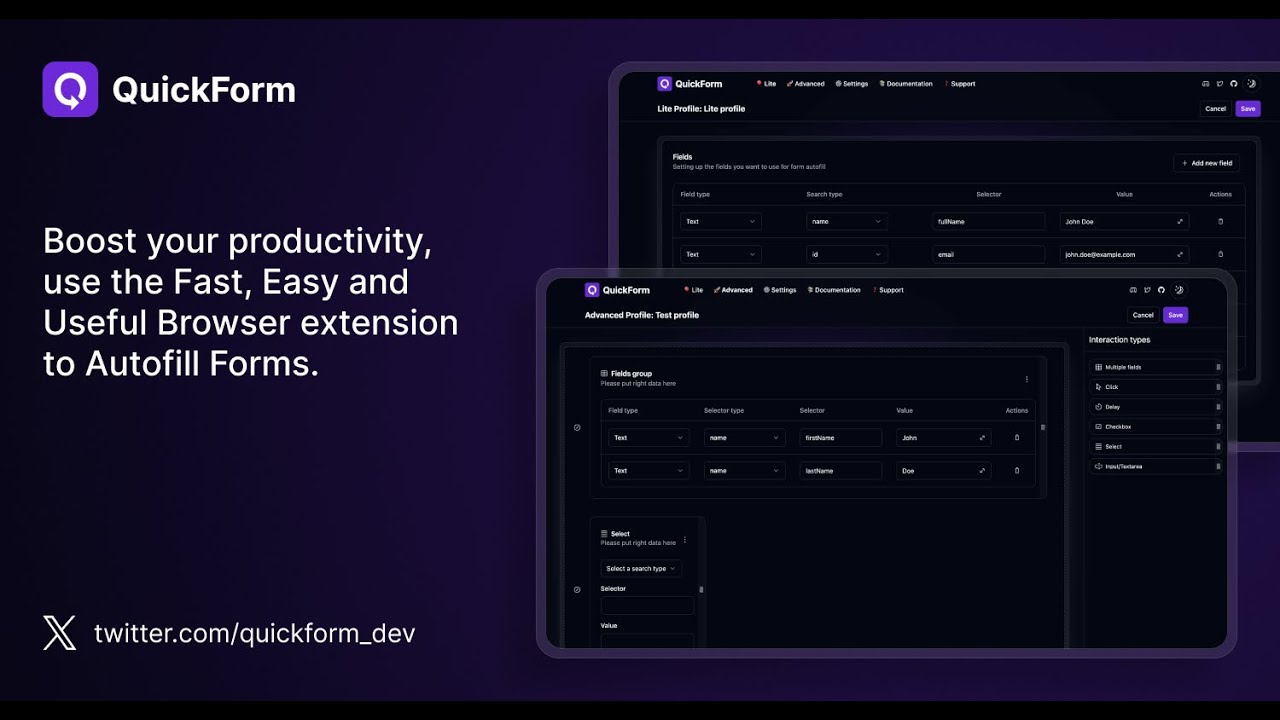 Auto Fill Forms Using Chrome Extension Quickform Youtube