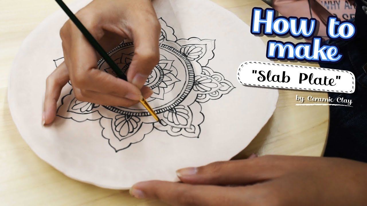 Slab Plate Ceramic Clay Tutorial Youtube