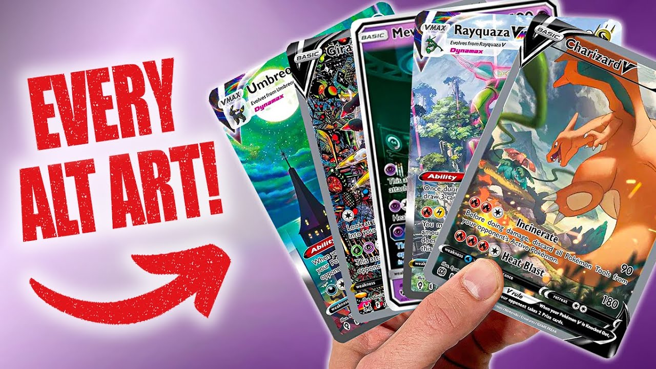 My Full Alternate Art Set List Which Pokemon Started It All Youtube