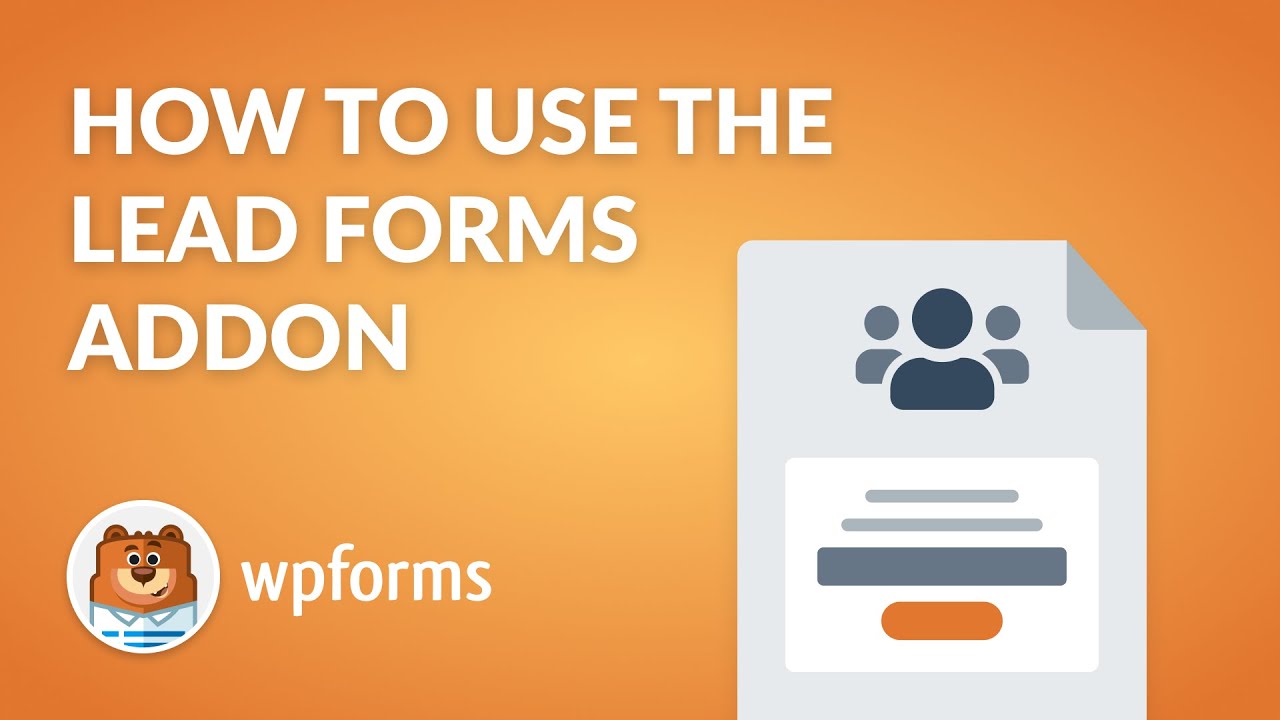 Lead Forms Addon Wpforms