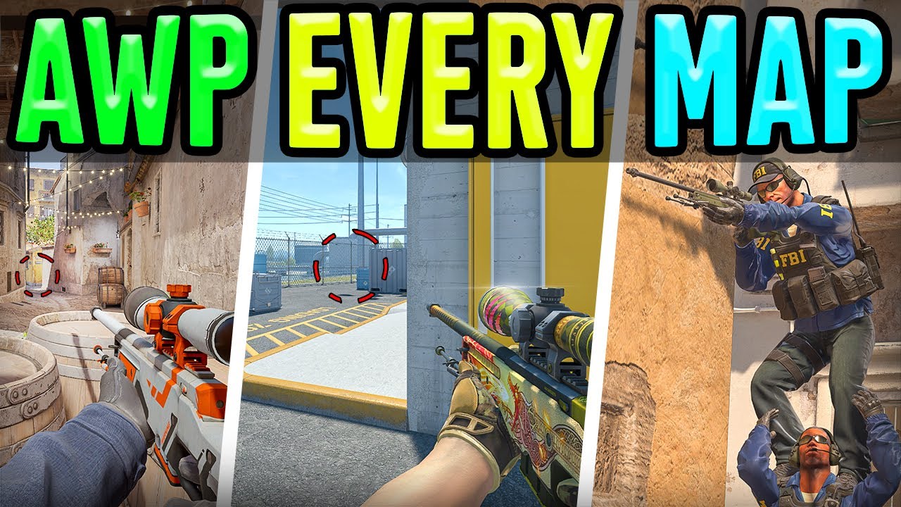 Cs2 Awp Peeks For Every Map Ct Side Youtube
