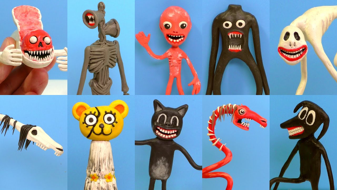 All Monsters Trevor Henderson With Clay Youtube
