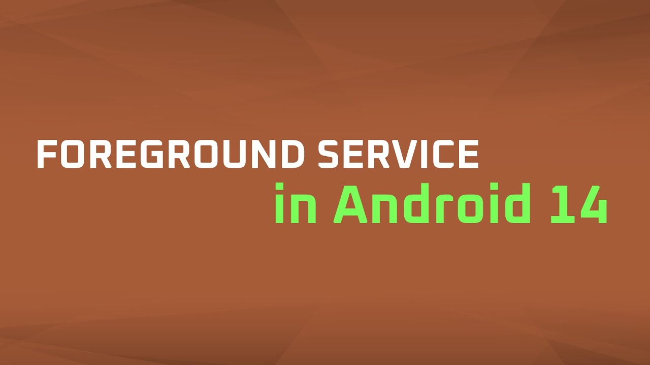 Foreground Service In Android 14 Youtube