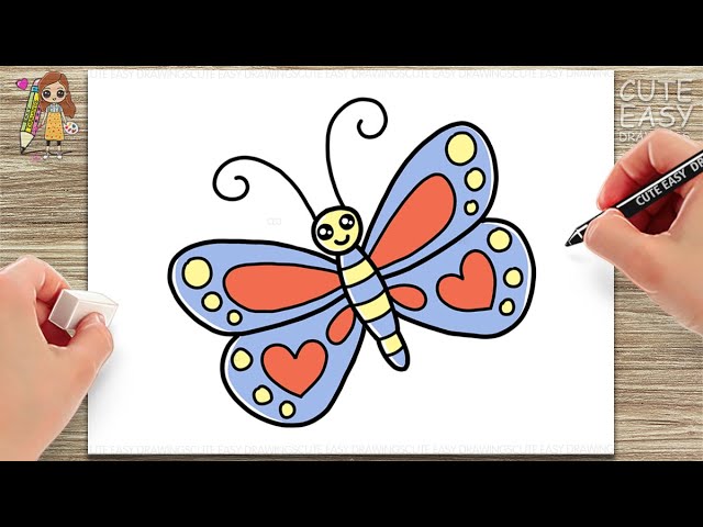 Como Dibujar Una Mariposa How To Draw A Butterfly All In One Photos