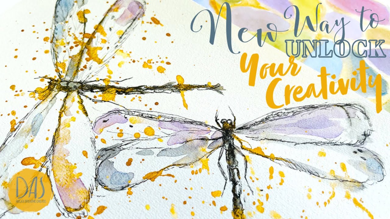 Watercolor Dragonflies Diane Antone Studio