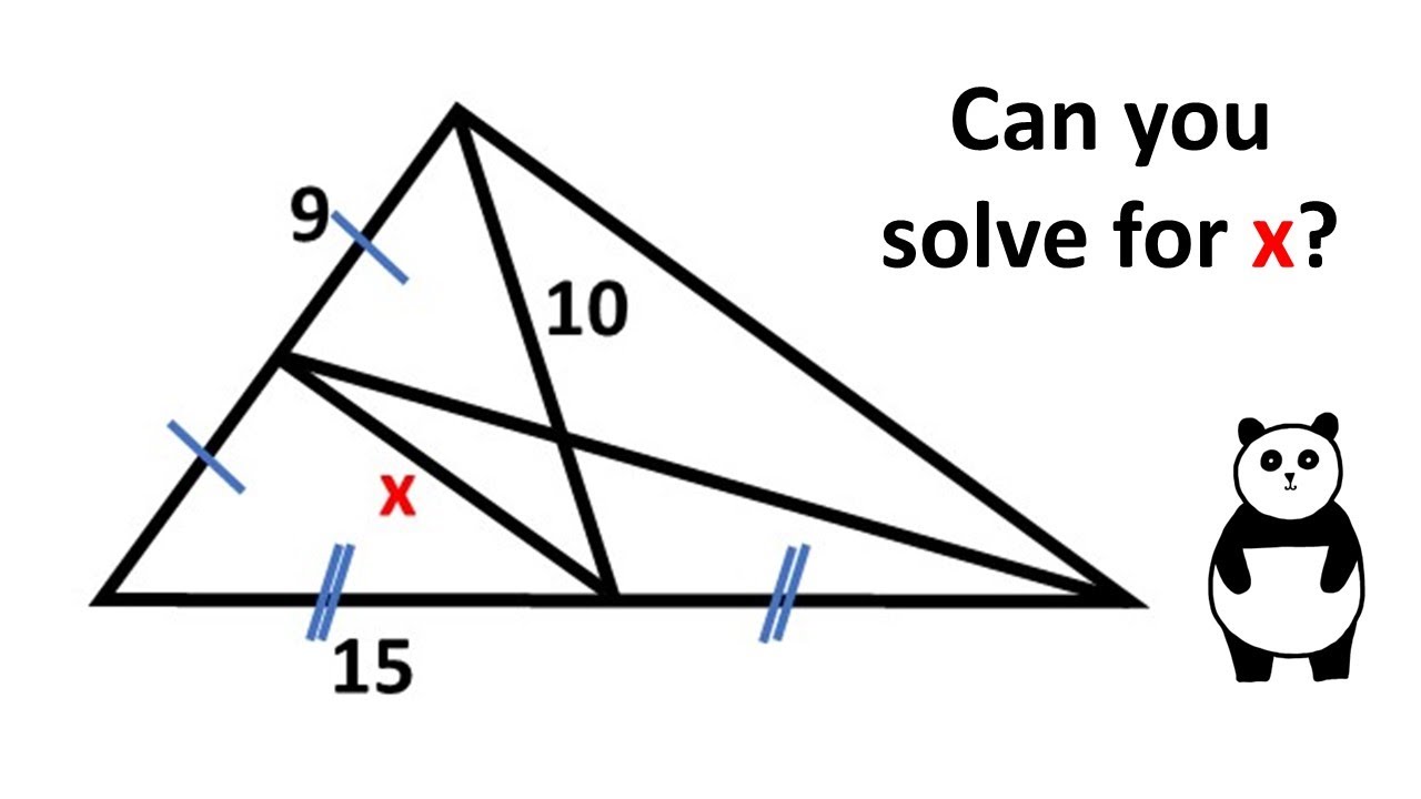 Super Easy Geometry Problem Can You Solve For X Geometry Puzzle