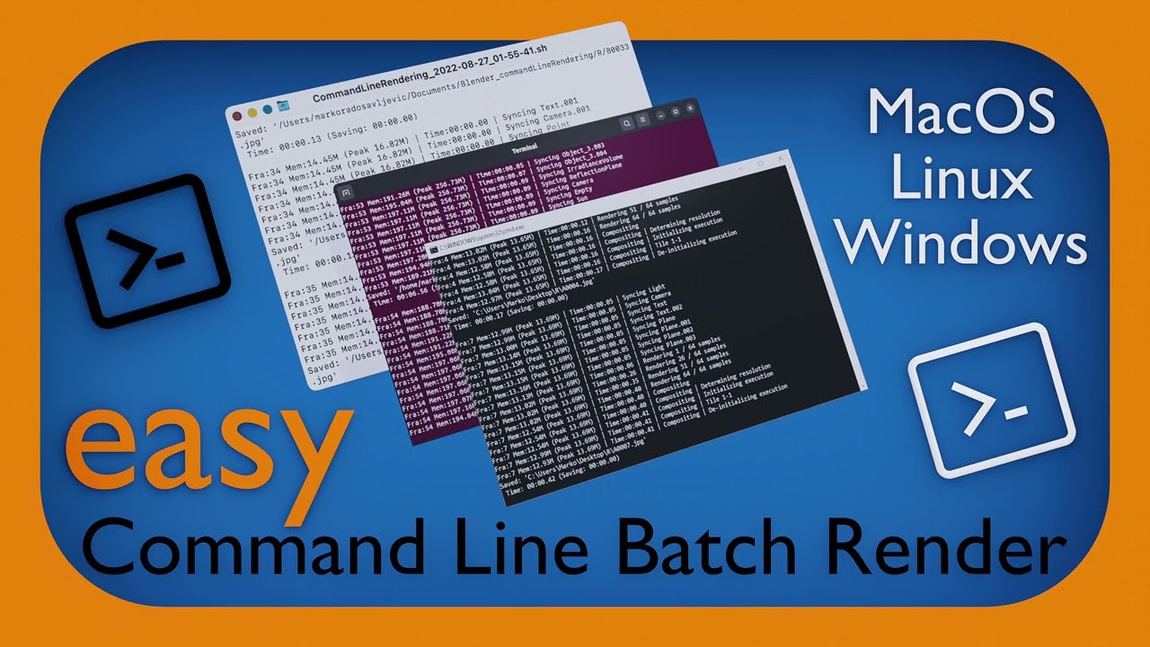 Easy Command Line Batch Render Youtube